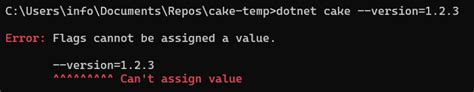 Improve Error Message For Reserved Argument Names · Issue 2794 · Cake Buildcake · Github