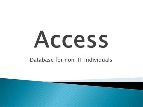 Ppt Access Powerpoint Presentation Free Download Id1940878