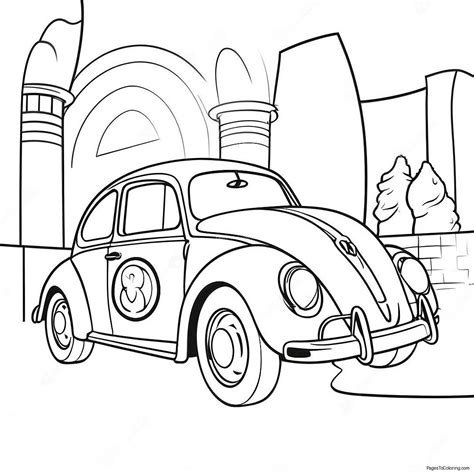 Herbie The Love Bug Coloring Page 51252 41032