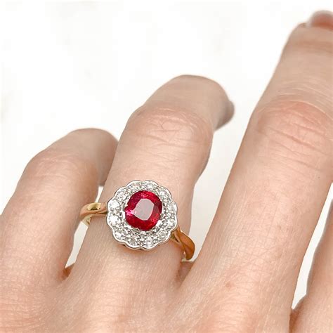 Antique Vintage Ruby Rings