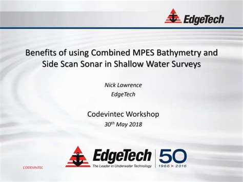 Nick Benefits Of Using Combined Bathymetry And Side Scan Sonar In