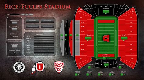 Rice Eccles Stadium Gui And Programming Behance