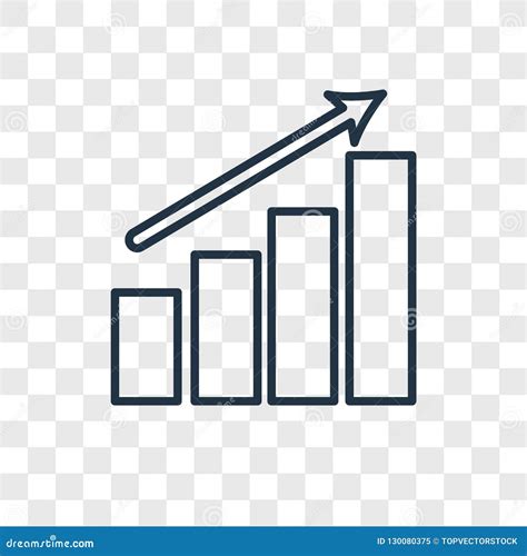 Growth Concept Vector Linear Icon Isolated On Transparent Background