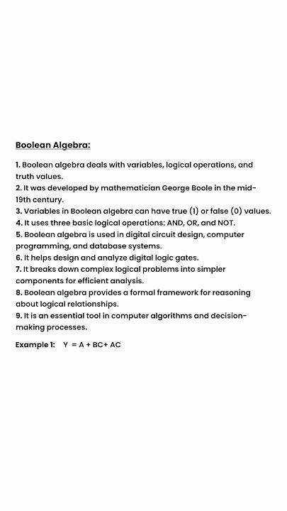 Boolean Algebra Basics Youtube