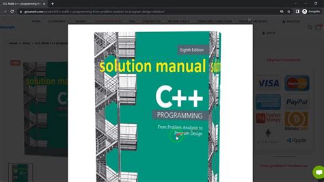 Ds Malik C Programming From Problem Analysis To Program Design 8th Edition Solution Manual