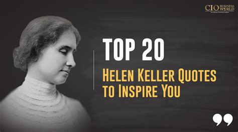 Helen Keller Quotes About Vision