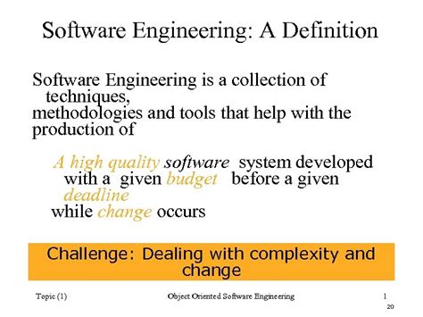 Software Engineering A Definition Software Engineering Is A