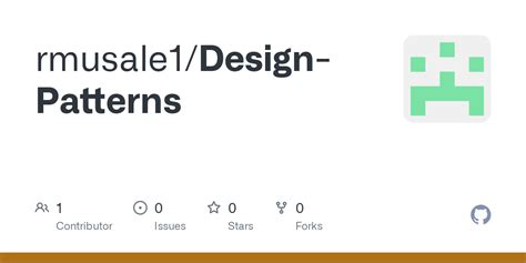 GitHub Rmusale1 Design Patterns