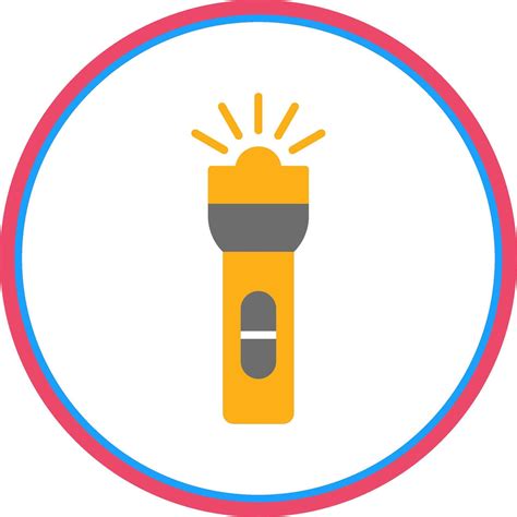 Flashlight Flat Circle Icon 43584716 Vector Art At Vecteezy