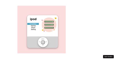ipod app codesandbox