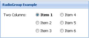 Extjs4 How To Change Style For Radiogroup Checked Value Using Extjs 4 2 Stack Overflow