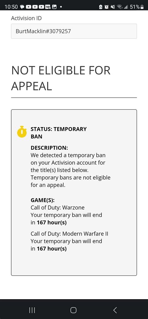 Banned For No Given Reason Rwarzone