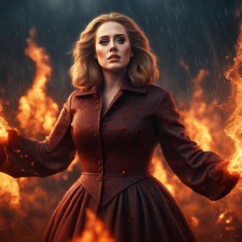 Adele Set Fire To The Rain Album Cover Ai Generated Artwork