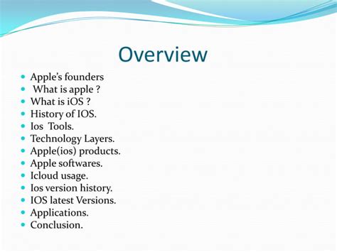 Ios Operating System PPTX
