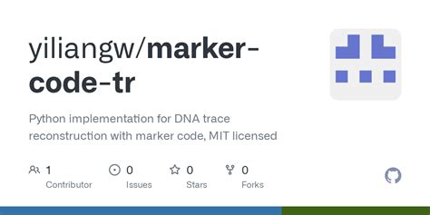 Github Yiliangw Marker Code Tr Python Implementation For Dna Trace Reconstruction With Marker