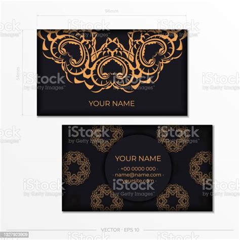 빈티지 인도 장식과 고급스러운 명함 디자인 로마 배경과 벽지로 할 수 있습니다 인쇄 및 타이포그래피에 적합한 우아하고 클래식한 요소 0명에 대한 스톡 벡터 아트 및 기타