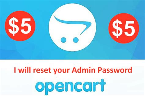 reset your opencart admin password by webzpromo fiverr