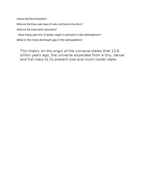 Science Quiz Bowl Questions Pdf Science Quiz Bowl Questions Pdf