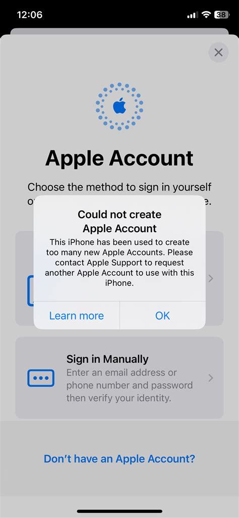 Unable To Create An Apple Account Apple Community