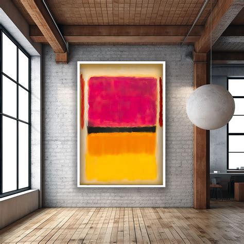 Mark Rothko Canvas Wall Art Mark Rothko Pink And Yellow Canvas Print