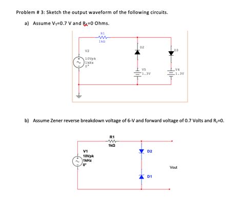 Solved Problem Sketch The Output Waveform Of The Chegg