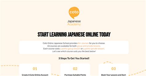 Coto Online Landing Page - Coto Japanese Academy