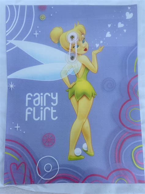 Disney Fairy Tinker Bell Pvc String Closure Folder