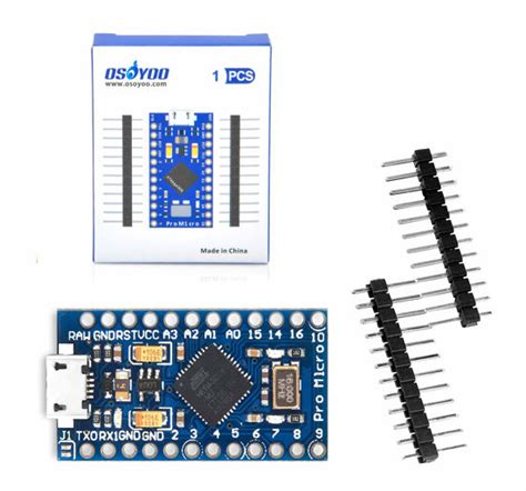 Getuscart Osoyoo Pro Micro Atmega32u4 5v16mhz Module Board With 2 Row