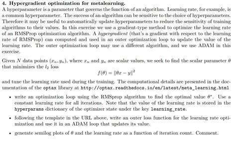 4 Hypergradient Optimization For Metalearning A