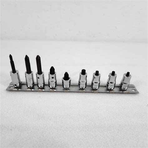 Vintage Snap On 14 Drive Set Of 5 Tmp Standardshort Phillips Drivers