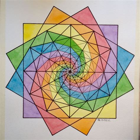 Regolo Geometric Drawing Fibonacci Art Geometry Art