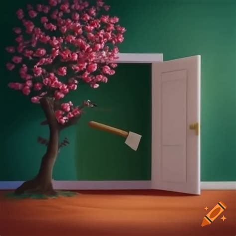 High Definition Texture Of Oak Door In Hyperrealistic Detail On Craiyon