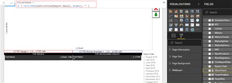 Solved Empty Line And Stacked Column Chart With A Slicer