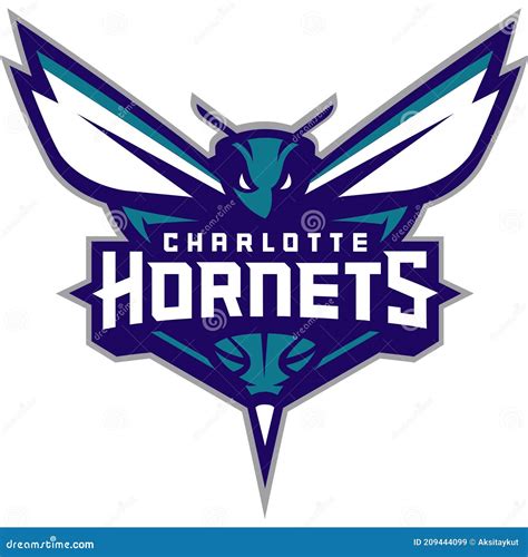 Logotipo Deportivo De Charlotte Hornets Imagen De Archivo Editorial