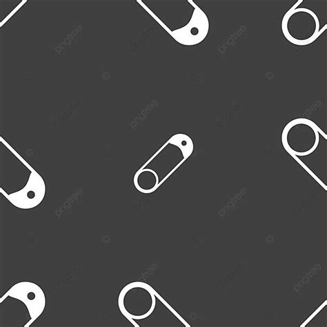 A Seamless Pattern Of Pushpin Icons On A Gray Background In Vector