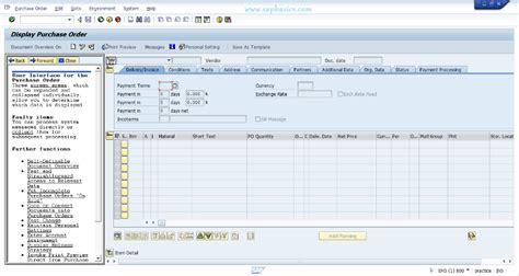 sap sap create purcharse order me21n me22n me23n