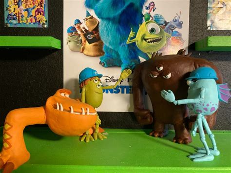 Custom Monsters Inc Harley P Gerson Top Scarer 7 Scale Figures