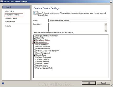 SCCM Compliance Settings PrajwalDesai