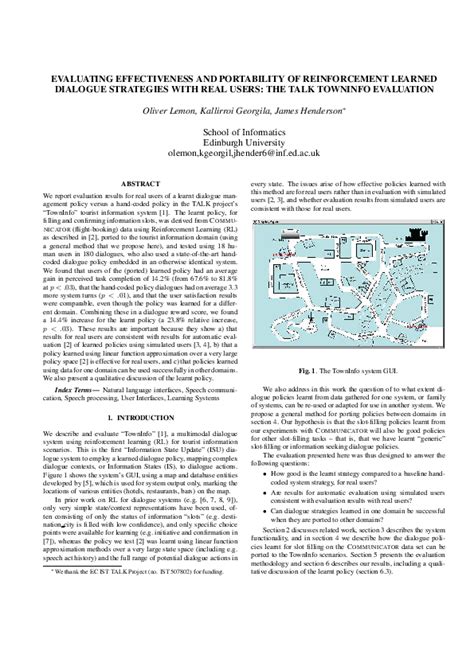 pdf evaluating effectiveness and portability of reinforcement learned
