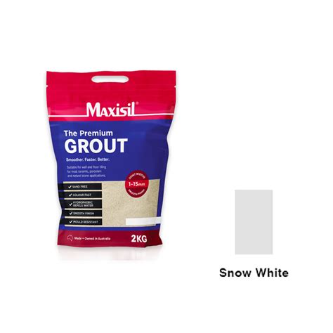 Maxisil Premium Grout Snow White 2kg Victiles