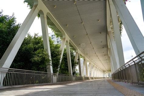 Overpasses And Pedestrian Bridges In The City Stock Image Image Of