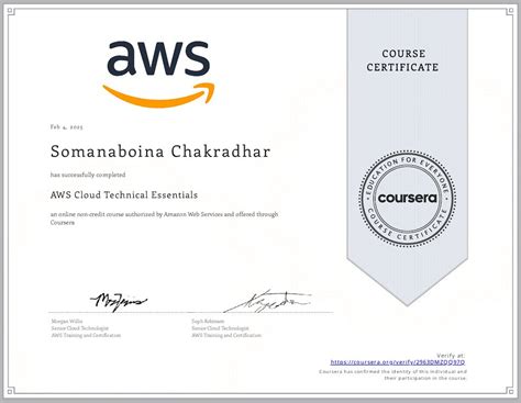 Aws Cloudcomputing Certification Awscloud Coursera Techskills