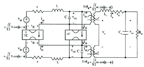The Equivalent Circuit Of The Rectifier In Dq Frame Download