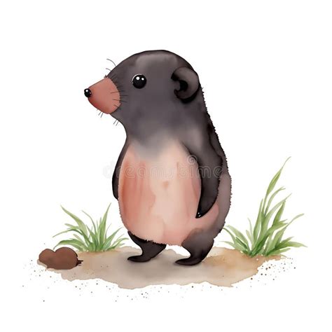 Cute Mole Drawing Drawing Cute Mole Day Elements Png Images Psd Free