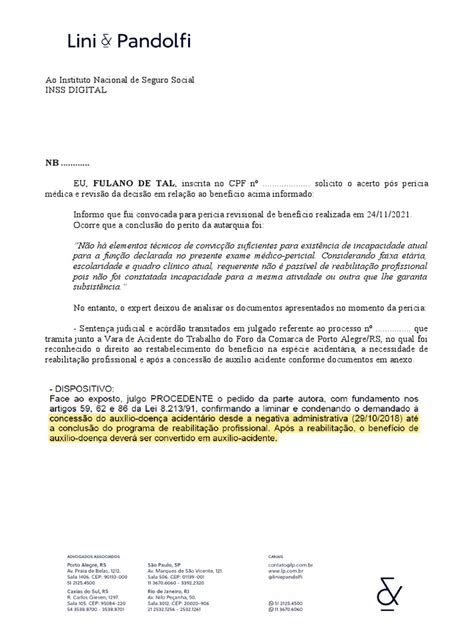 Modelo Requerimento Administrativo Pdf