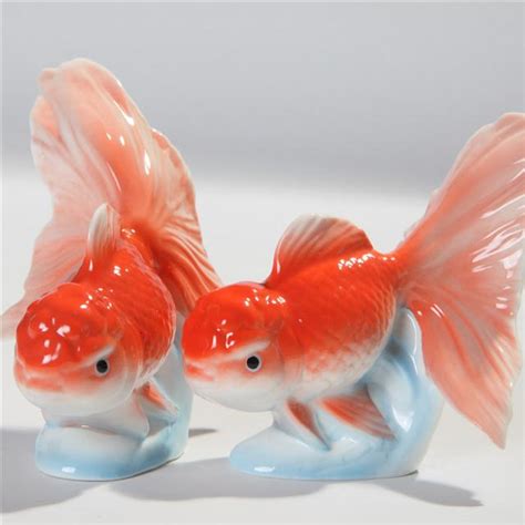 Diy創意家居情侶陶瓷金魚擺件，惟妙惟肖年年有魚 每日頭條