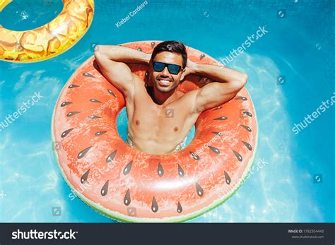 Handsome Man Relaxing Alone On Float Stock Photo 1782354443 Shutterstock