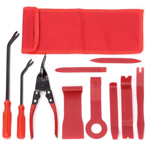 Rustark 10pcs Auto Car Trim Removal Tool Kit With Clip Fastener Remover