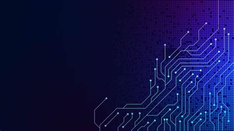 Premium Vector Abstract Blue Circuit Board Technology Futuristic Connection System Digital