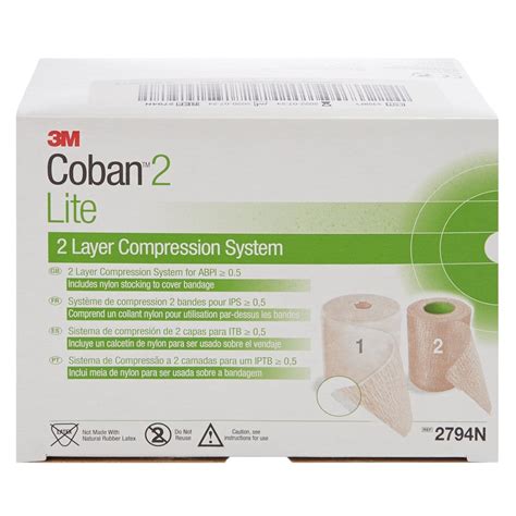 3m™ Coban™ Compression System 2 Layer Lite Latex Free Tan Save Rite Medical